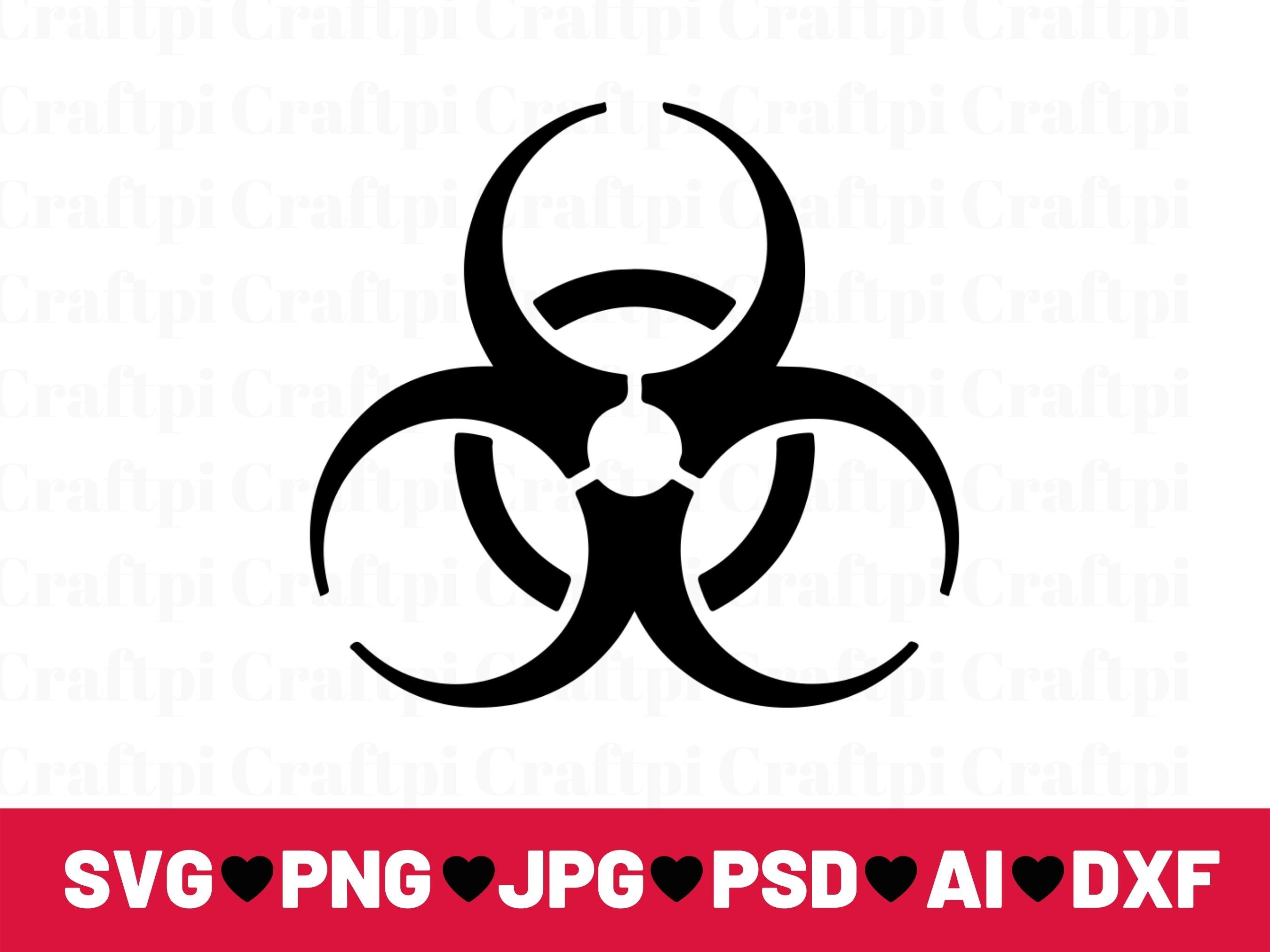 Biohazard SVG Biohazard Warning Symbol Cut Files Biohazard - Etsy