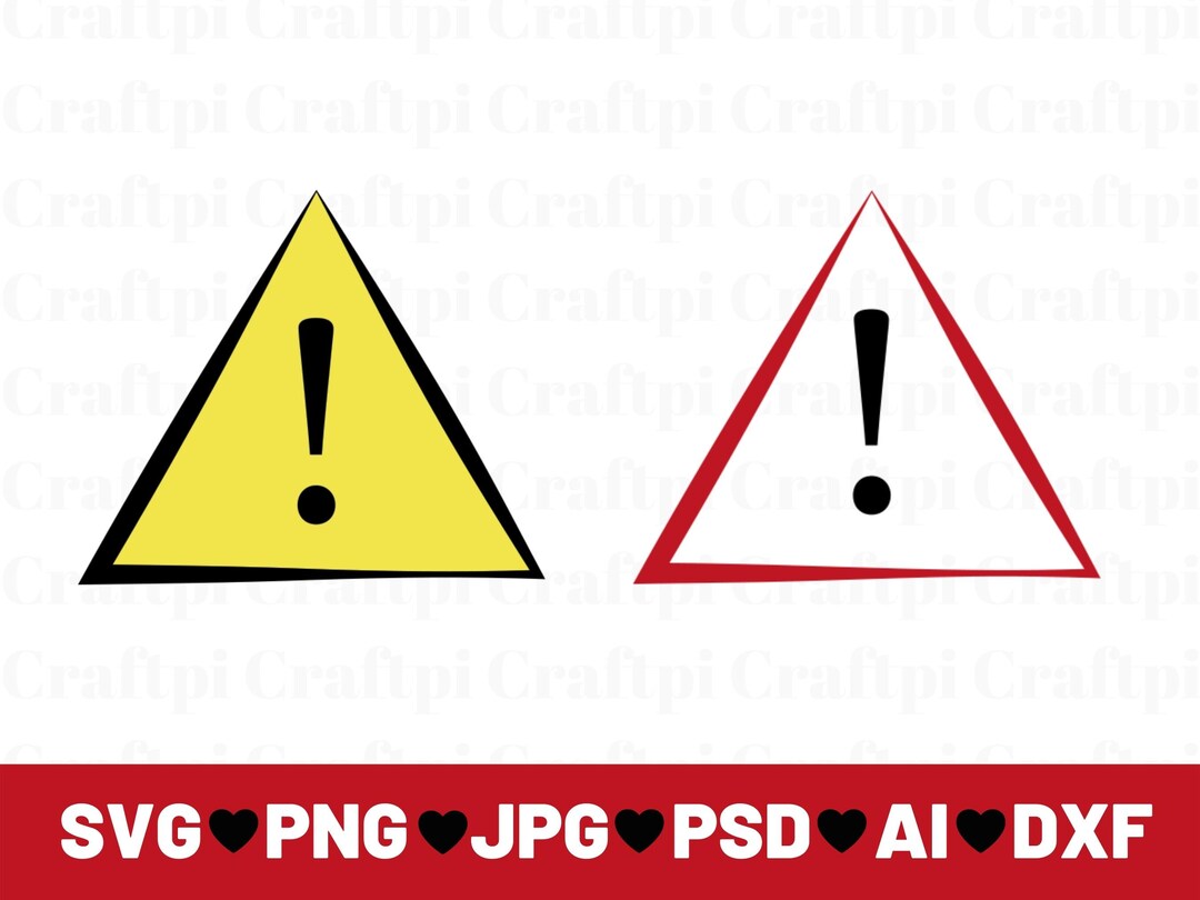 Warning Caution Sign Svg Cut Files for Cricut Silhouette Vector Instant ...