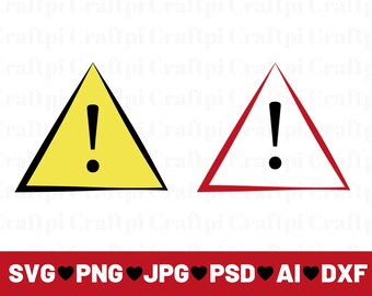 Vector Caution Svg - Etsy