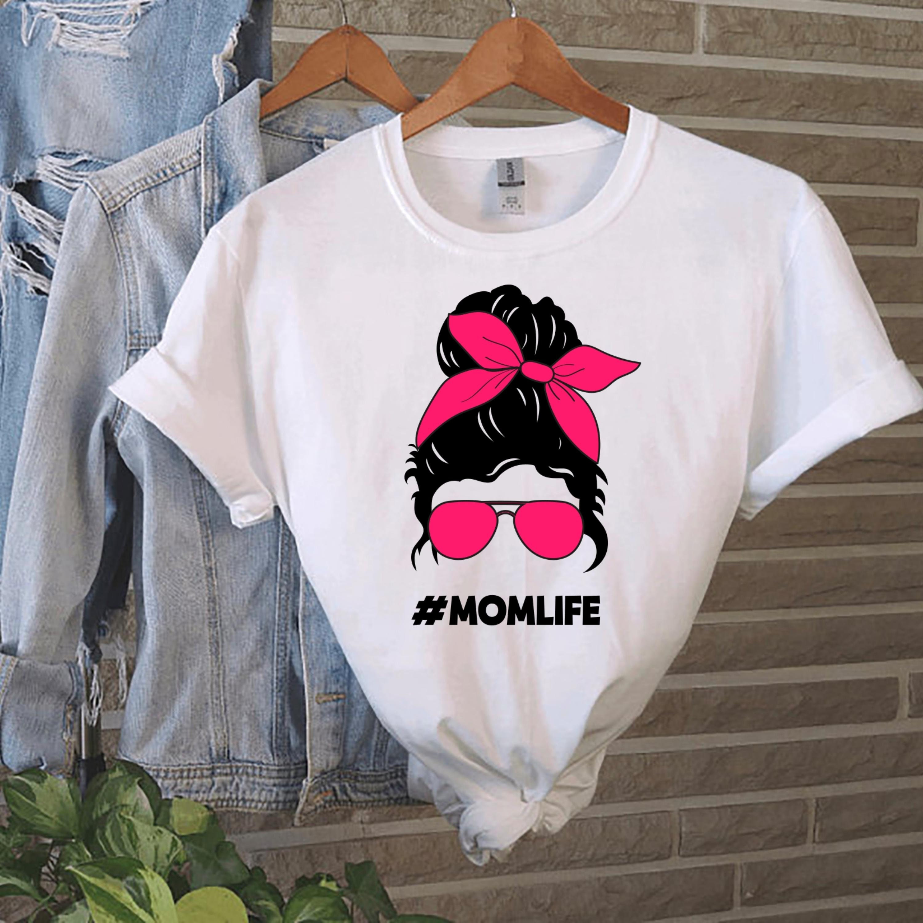 Pink Messy Bun Svg Momlife Design for Cricut Messy Bun Hair - Etsy