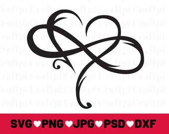 Infinity Heart Symbol Svg Infinity Sign Svg Forever Symbol - Etsy Canada