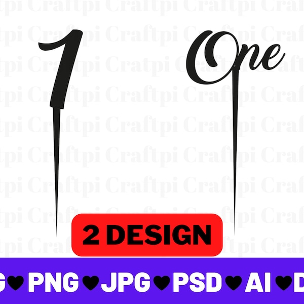 Number 1 Svg - Etsy