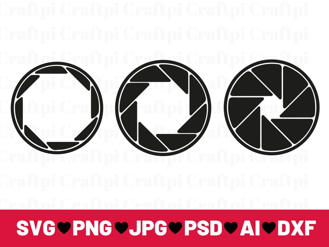 Camera Shutter SVG, Camera Lens Cut Files, Vector, Instant Download - Etsy