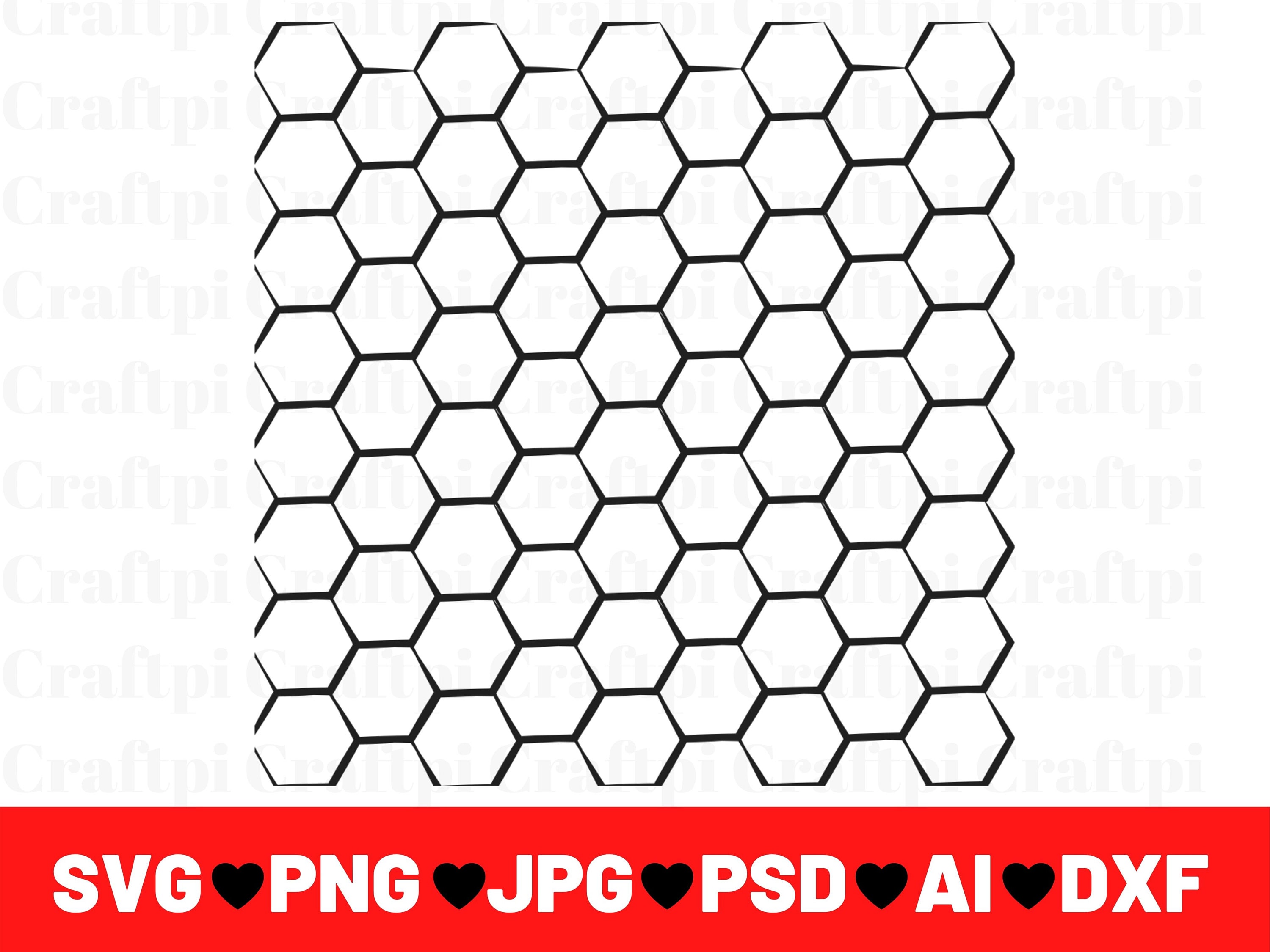 Honeycomb Pattern Svg, Geometric Hexagon Pattern Svg, Cut File Cricut ...