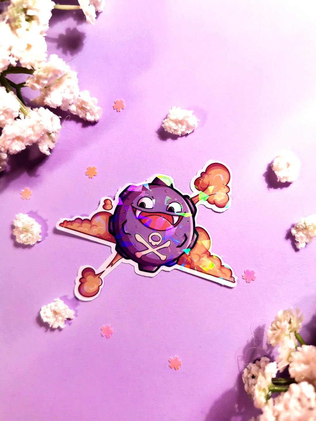 Koffing - Holographic Sticker - Etsy