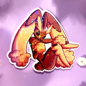 Lopunny - Holographic Sticker - Etsy