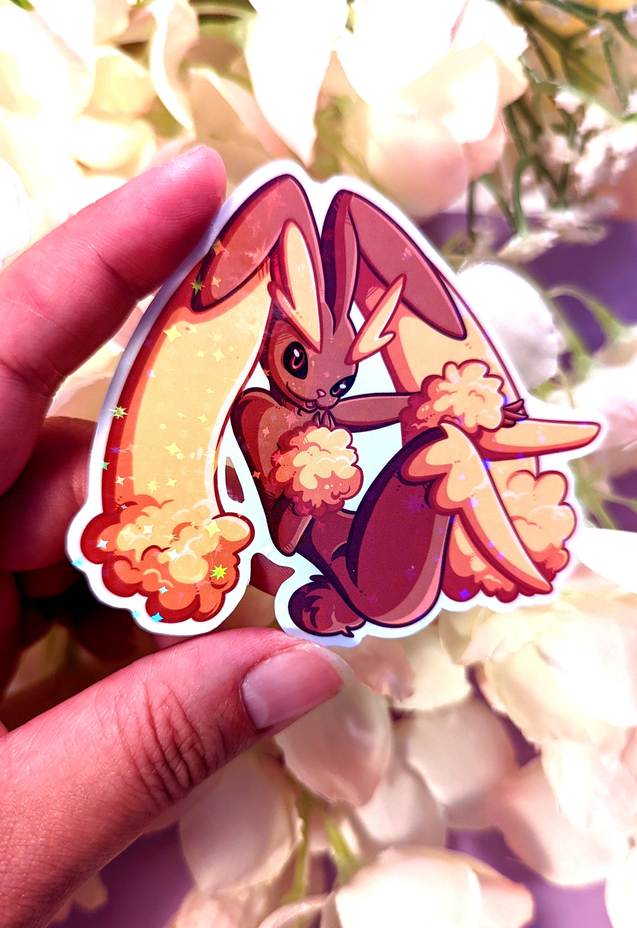 Lopunny - Holographic Sticker - Etsy