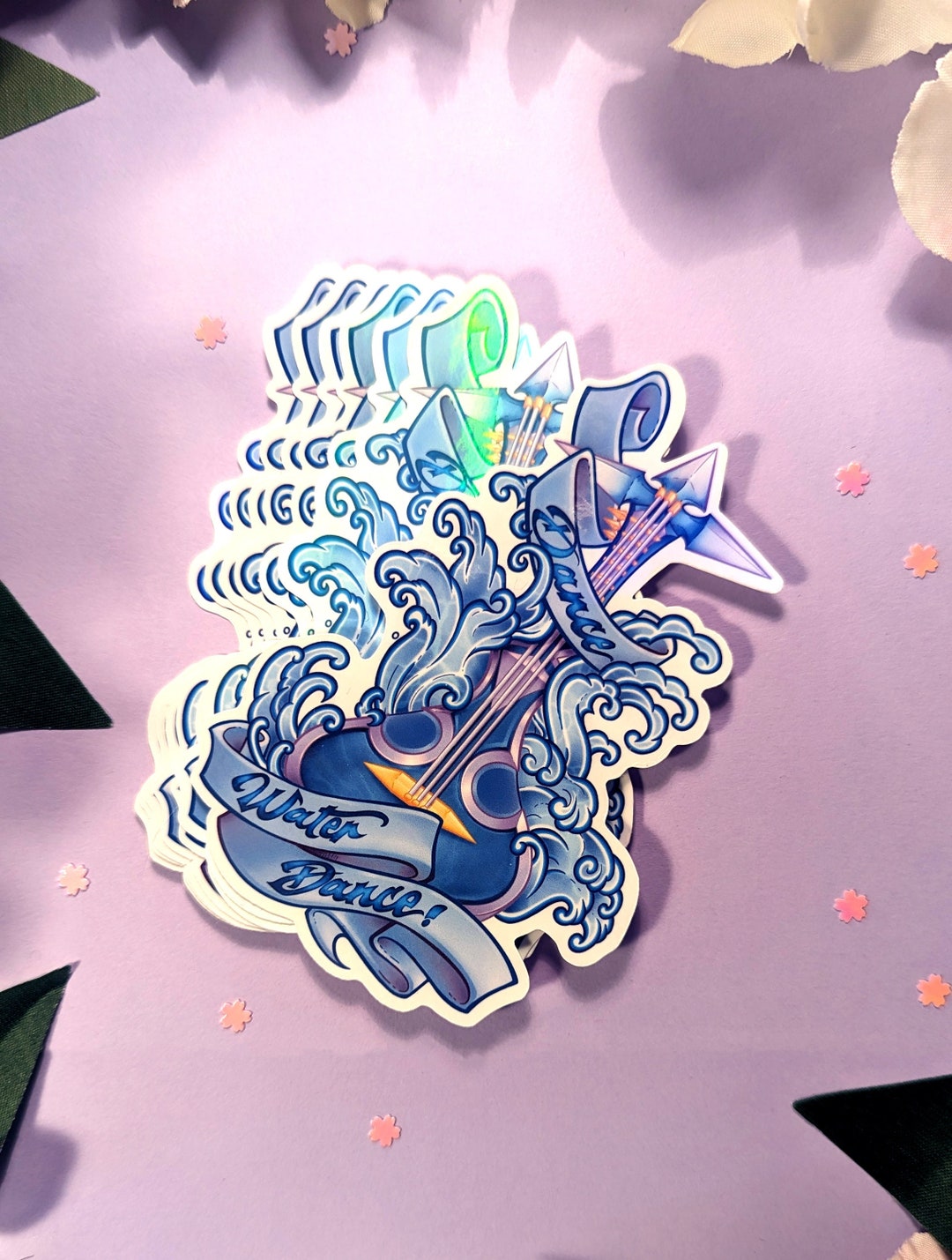 Kingdom Hearts - Demyx Sitar Holographic Sticker - Etsy