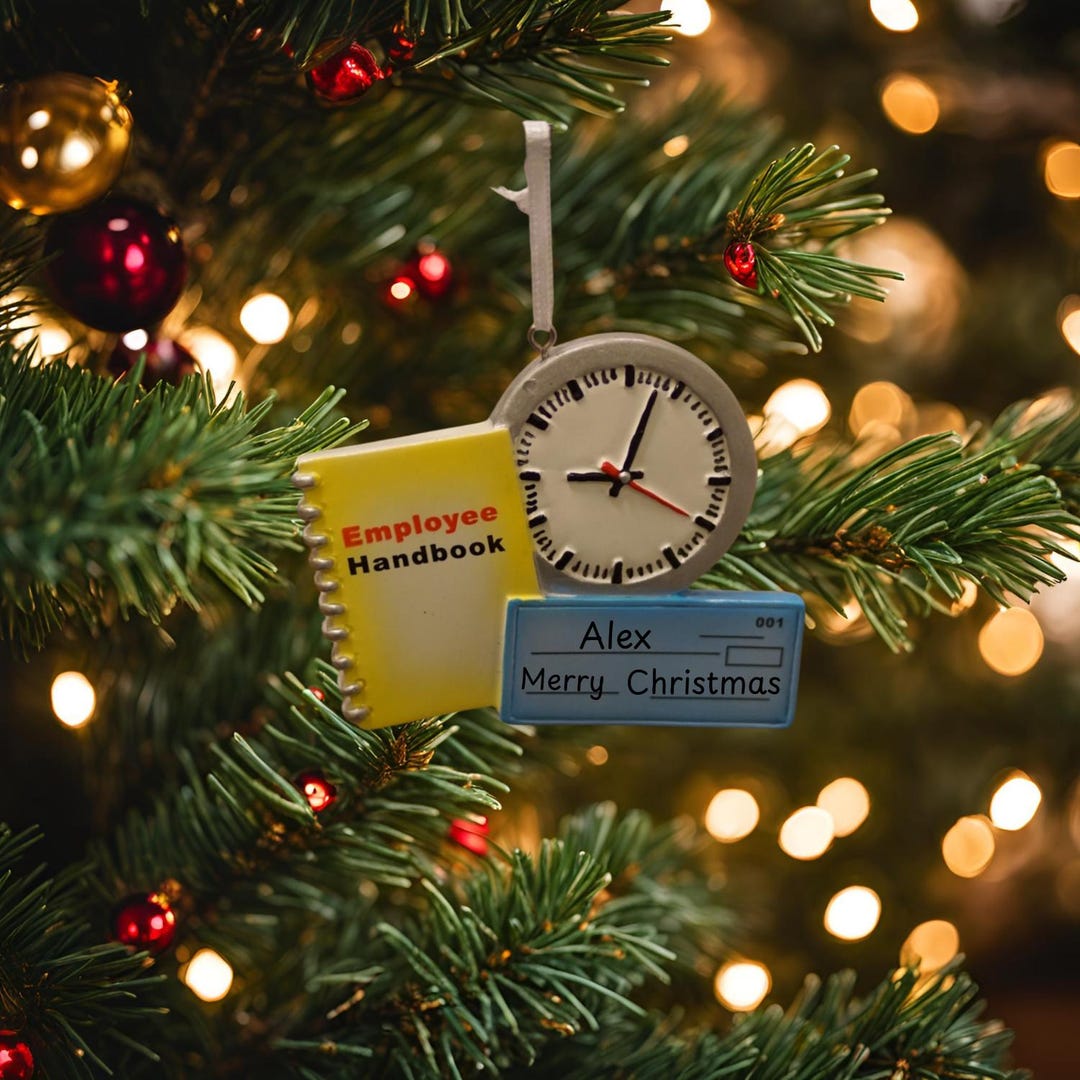 NEW JOB PAYCHECK Personalized Christmas Tree Ornament 2023 ...