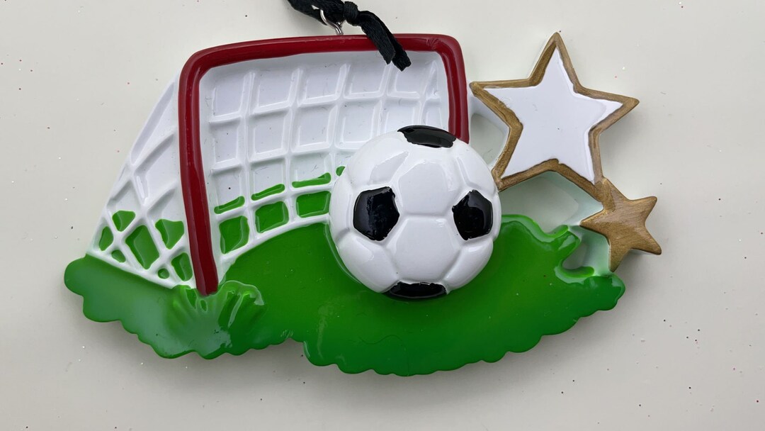 PERSONALIZED Soccer Ball Goal Christmas Tree Ornament 2023 Keepsake ...