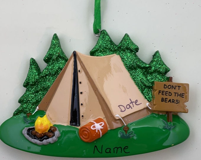 Camping Ornament: Tent Christmas Ornaments tree Decoration - Etsy