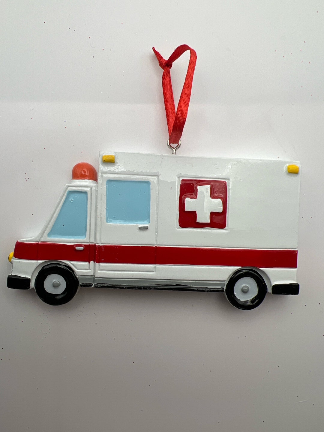 Medical Ambulance Emergency EMT Personalized Christmas Tree Ornamen - Etsy