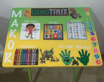 Kids Custom Learning Table - Etsy