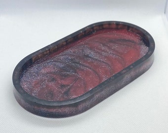 Black and Red Tray - Etsy