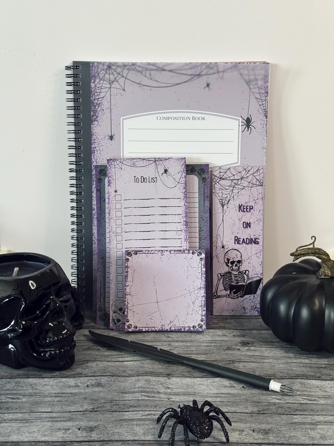 Handmade Grunge Notebook Set – Dark Academia Stationery / Cozy Gothic ...