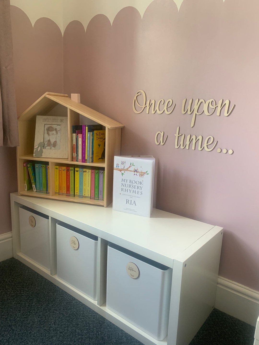 Once Upon a Time | Wooden Wall Words | Nursery | Children’s Room Decor ...