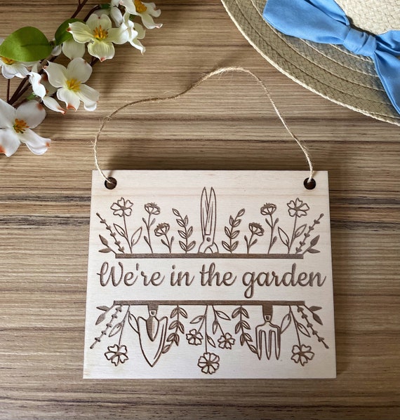 Personalised Wooden Garden Sign Garden Sign Plant Lover | Etsy