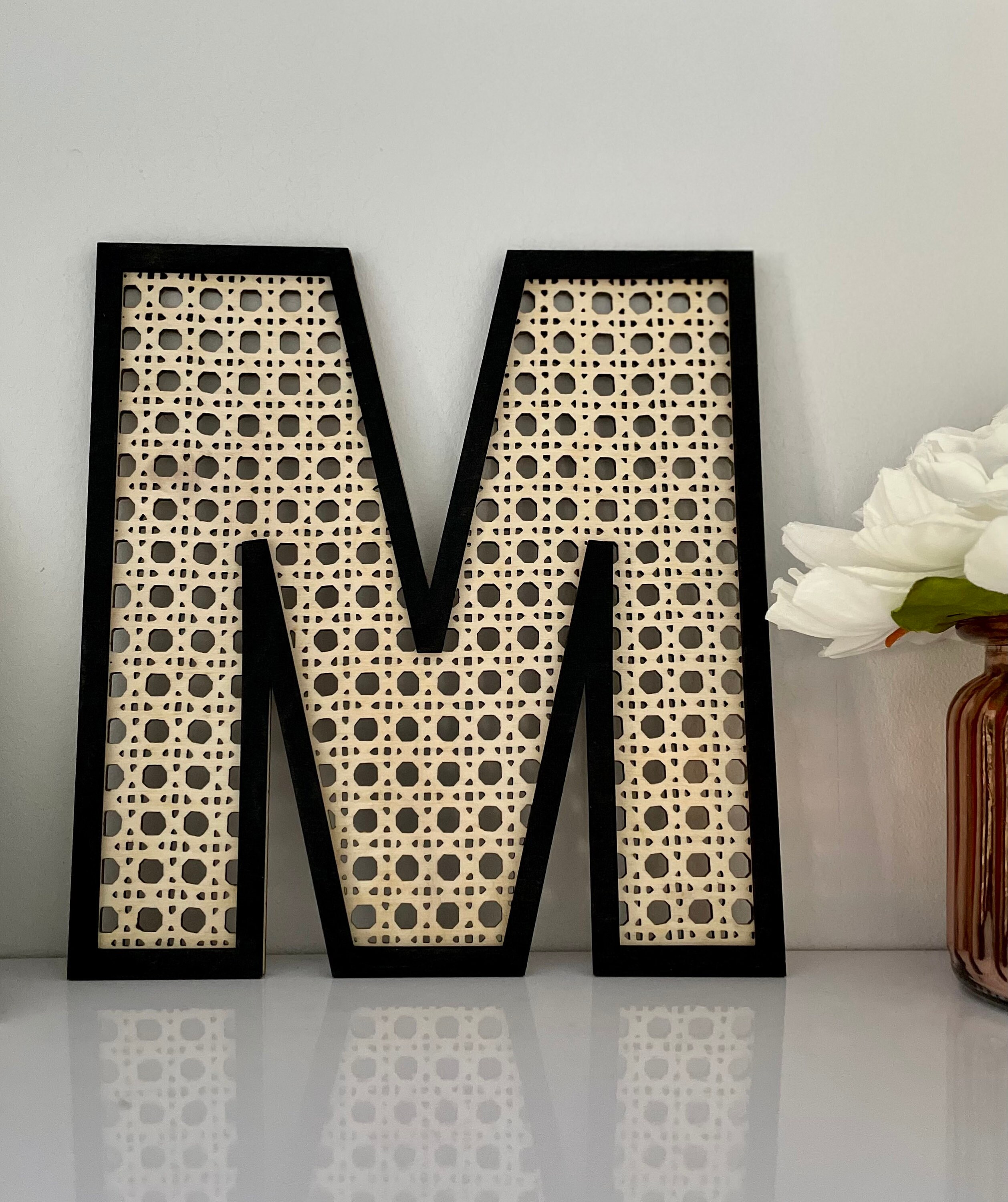Rattan Letter Rattan Alphabet Rattan A-Z Scandi Decor - Etsy UK