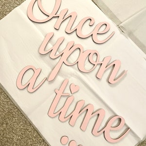 Once Upon a Time | Wooden Wall Words | Nursery | Children’s Room Decor ...