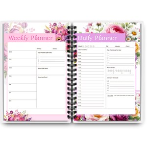 Planner Printable 2025, Digital Planner, Journal, Notebook, Weekly ...