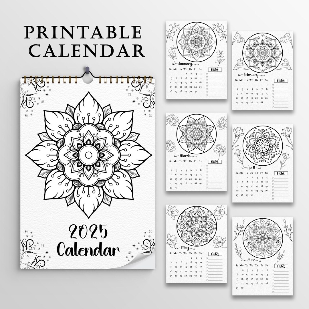 Calendario, Calendario 2025, Calendario mensual, Calendario de pared ...