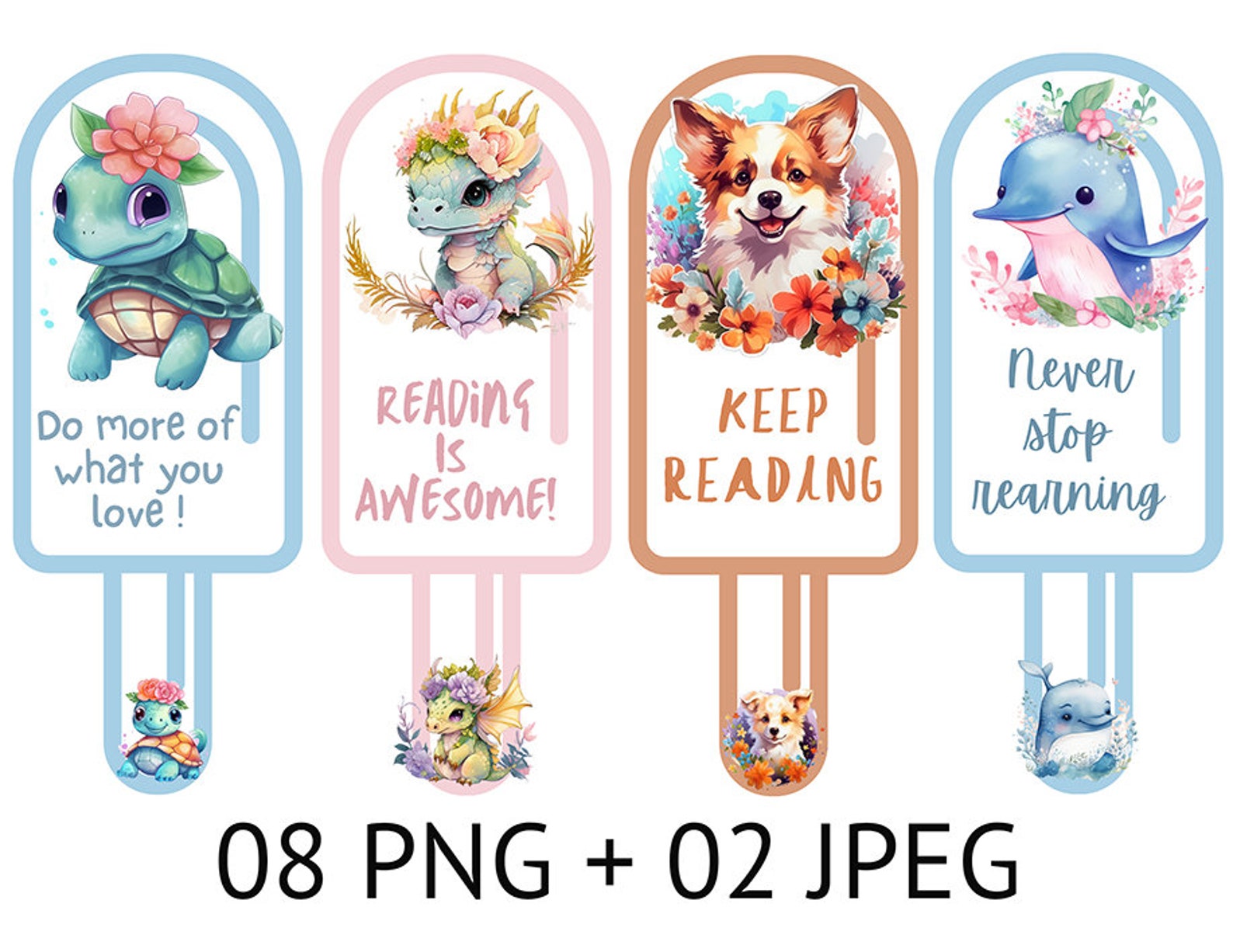 Kids Bookmark Printable, Kids Bookmark PNG, Children Bookmark ...