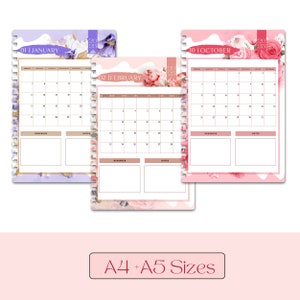 Planner Printable 2025, Digital Planner, Journal, Notebook, Weekly ...
