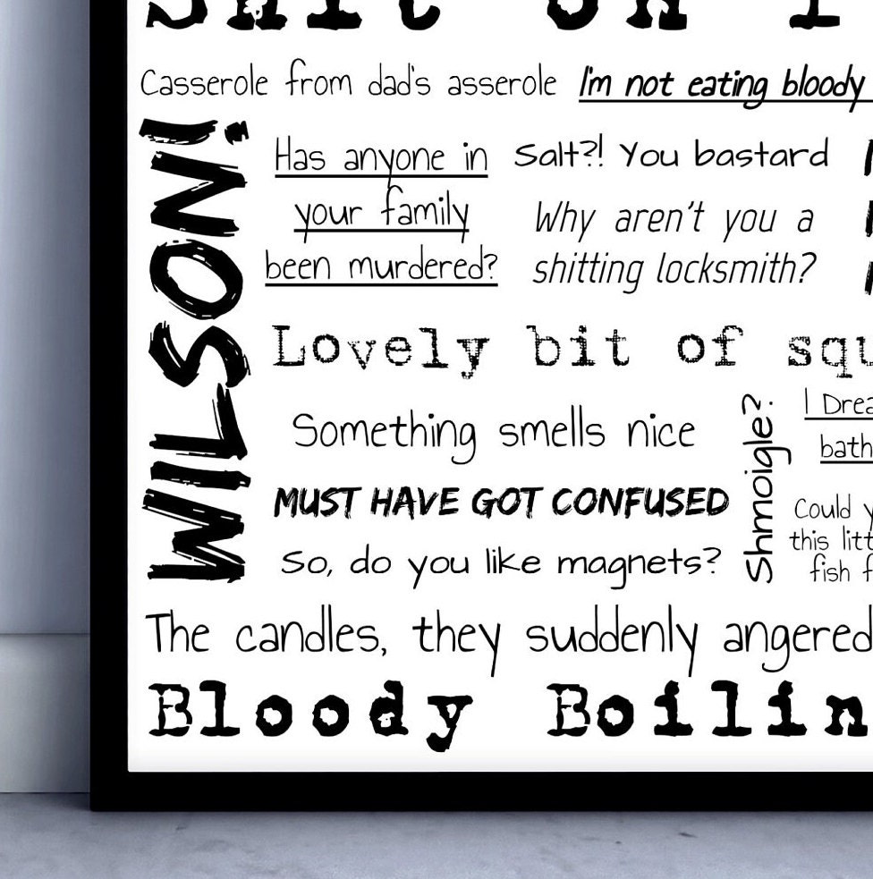 Friday Night Dinner Best Quotes. Wall Art Funny Prints - Etsy UK