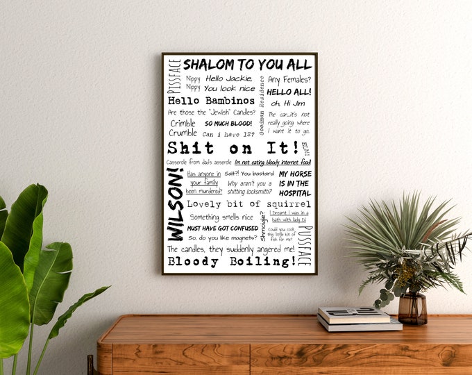 Friday Night Dinner - Best Quotes. Wall Art, Funny Prints, Home Decor ...