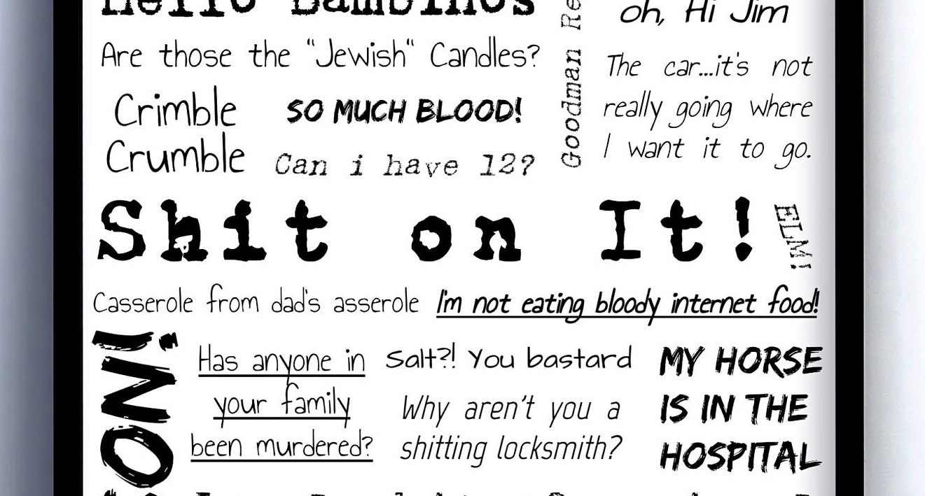 Friday Night Dinner Best Quotes. Wall Art Funny Prints - Etsy UK