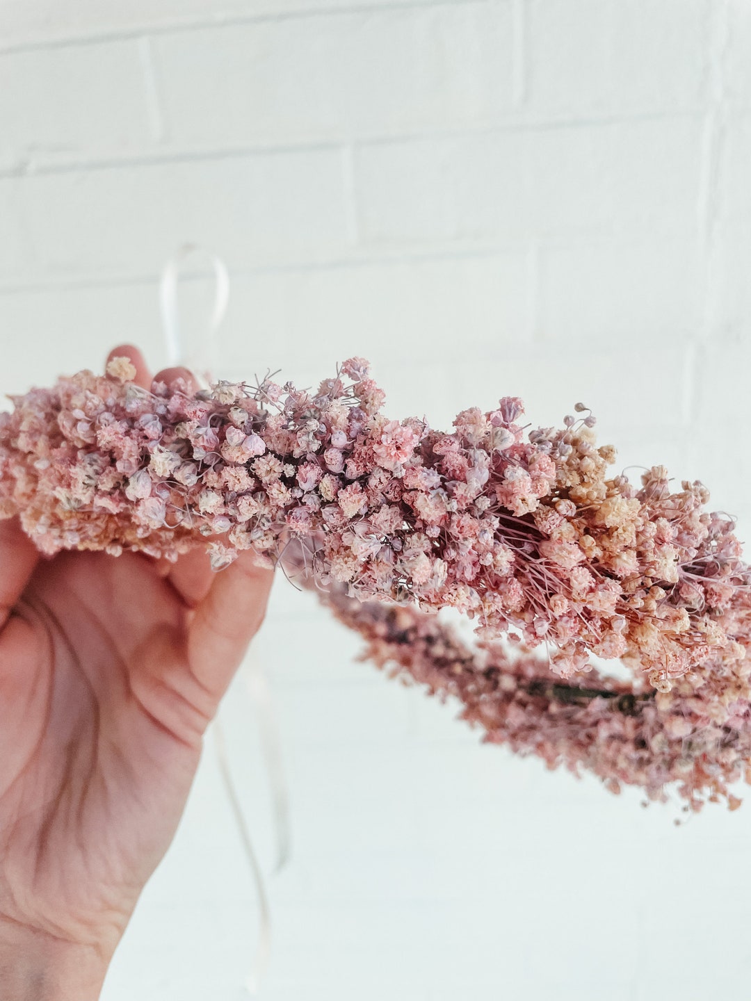Dried Flower Crown | Wedding Floral Crown | Head Wreath | Boho Dried ...