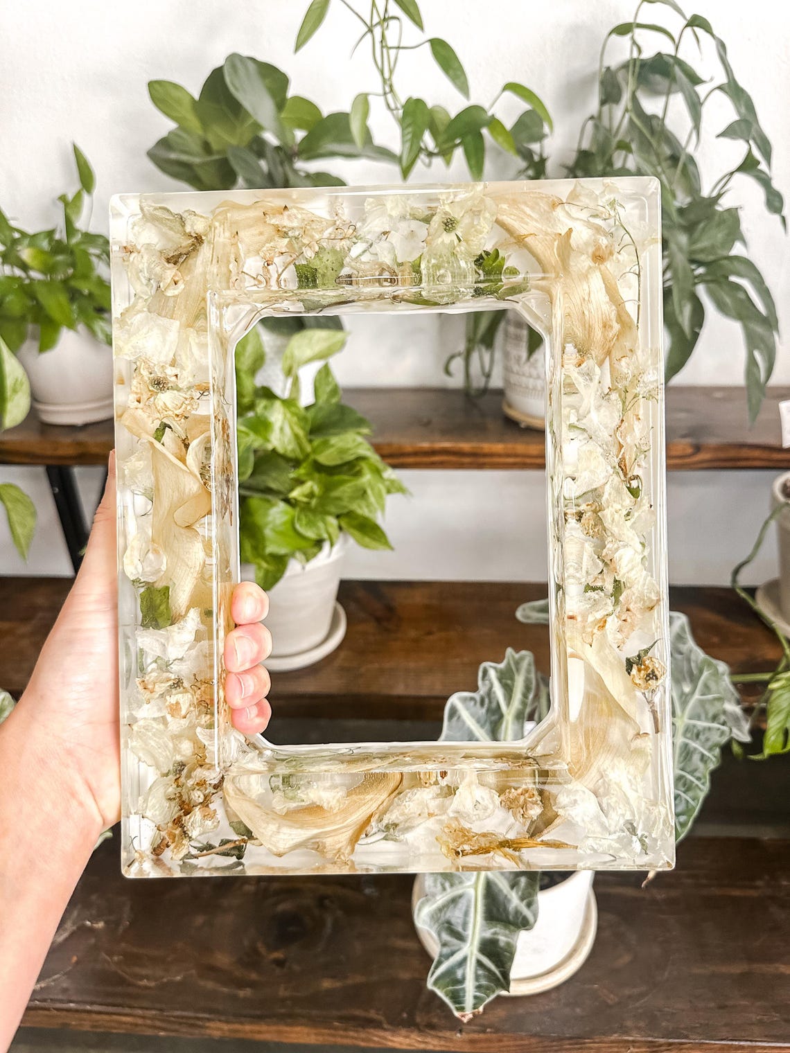 Resin Preserved Photo Frame | Dried Floral Preservation | Bridal ...