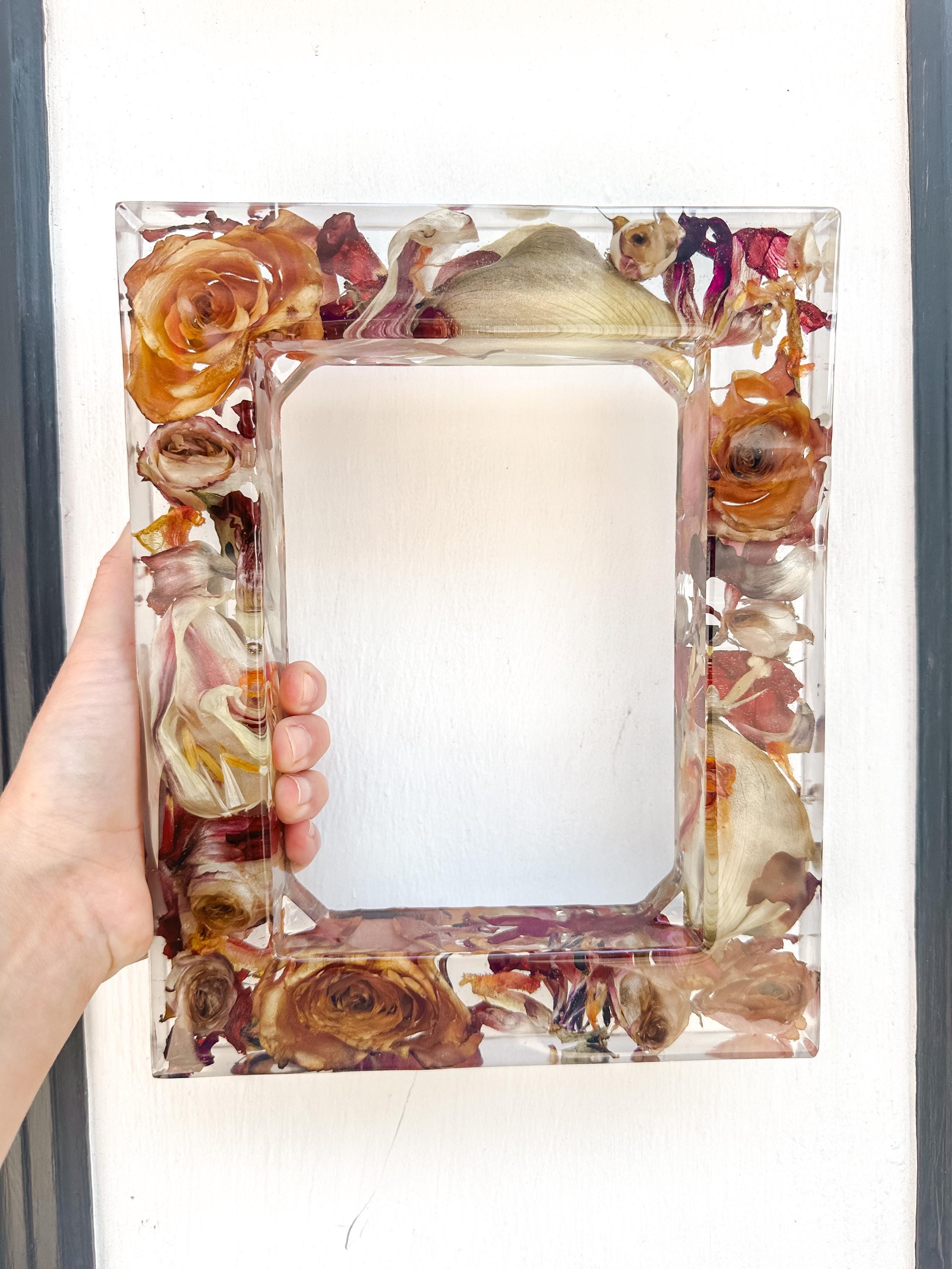 Resin Preserved Photo Frame | Dried Floral Preservation | Bridal ...
