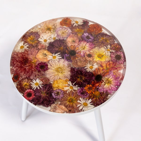 Flower Preservation Epoxy Table - Etsy
