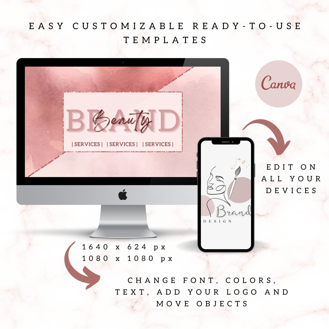 Editable Modern Facebook Banner | Custom Facebook Cover Design| Rose ...