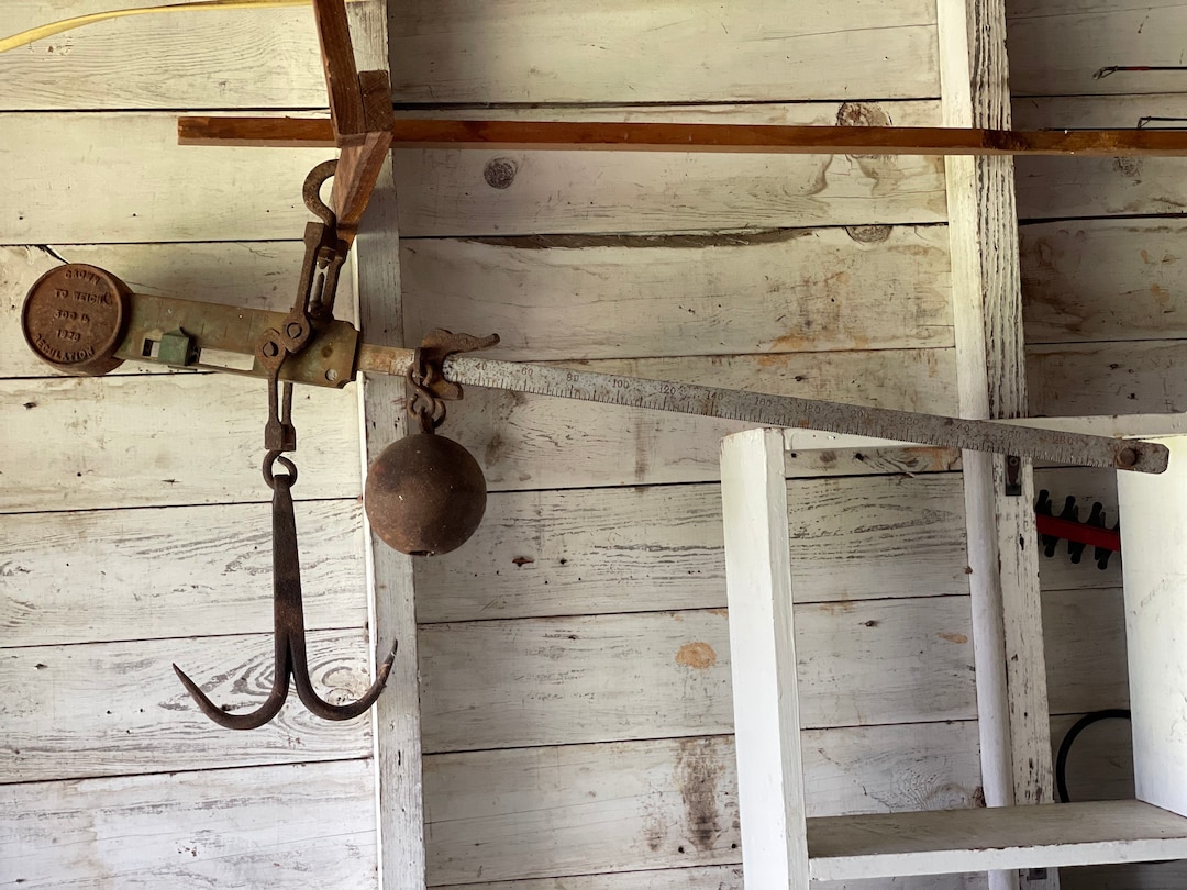 Antique Butcher’s Steelyard Meat Scale - Etsy