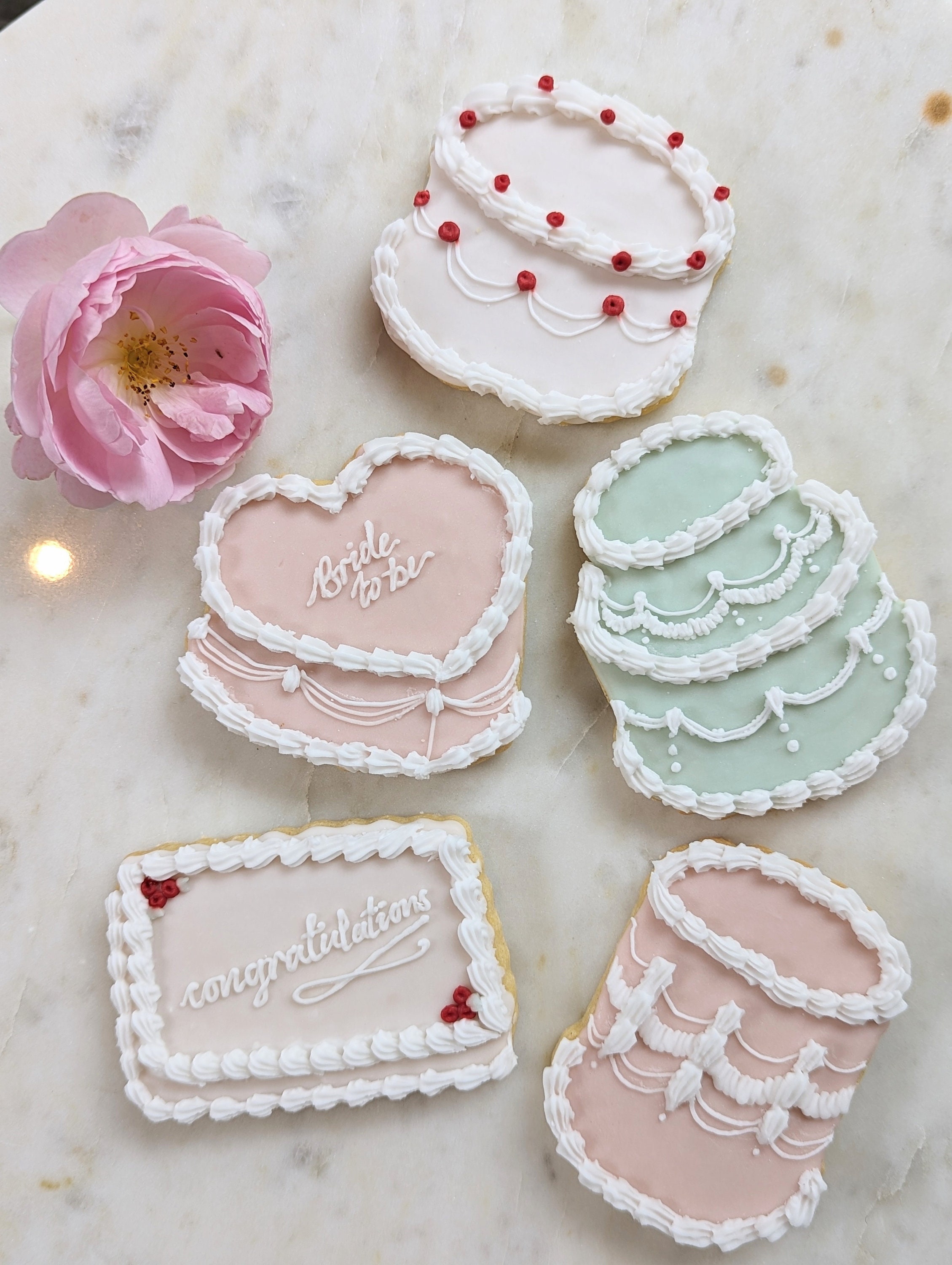 Lambeth Vintage Cake PLA Cookie Cutter Set Dough Cutter Pastry Cutter ...