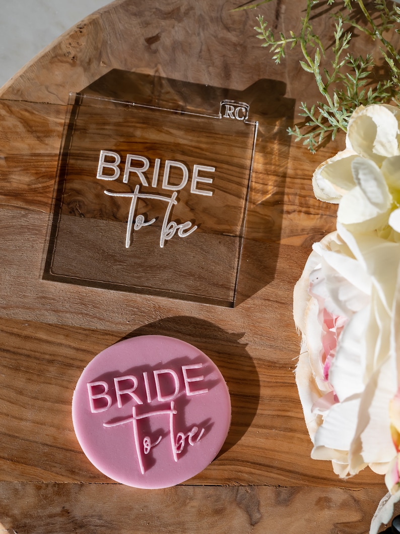 Bride to Be Bridal Shower Hen Do Cookie Cupcake Embosser Pop'd Embosser ...