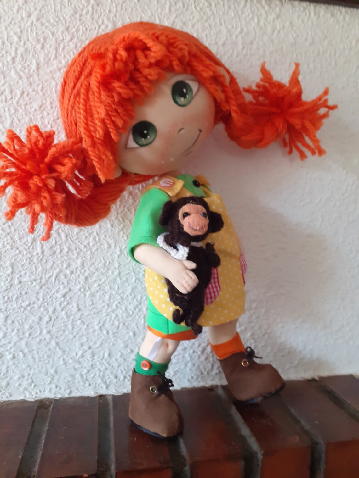 Pipi Longstocking Handmade Doll - Etsy