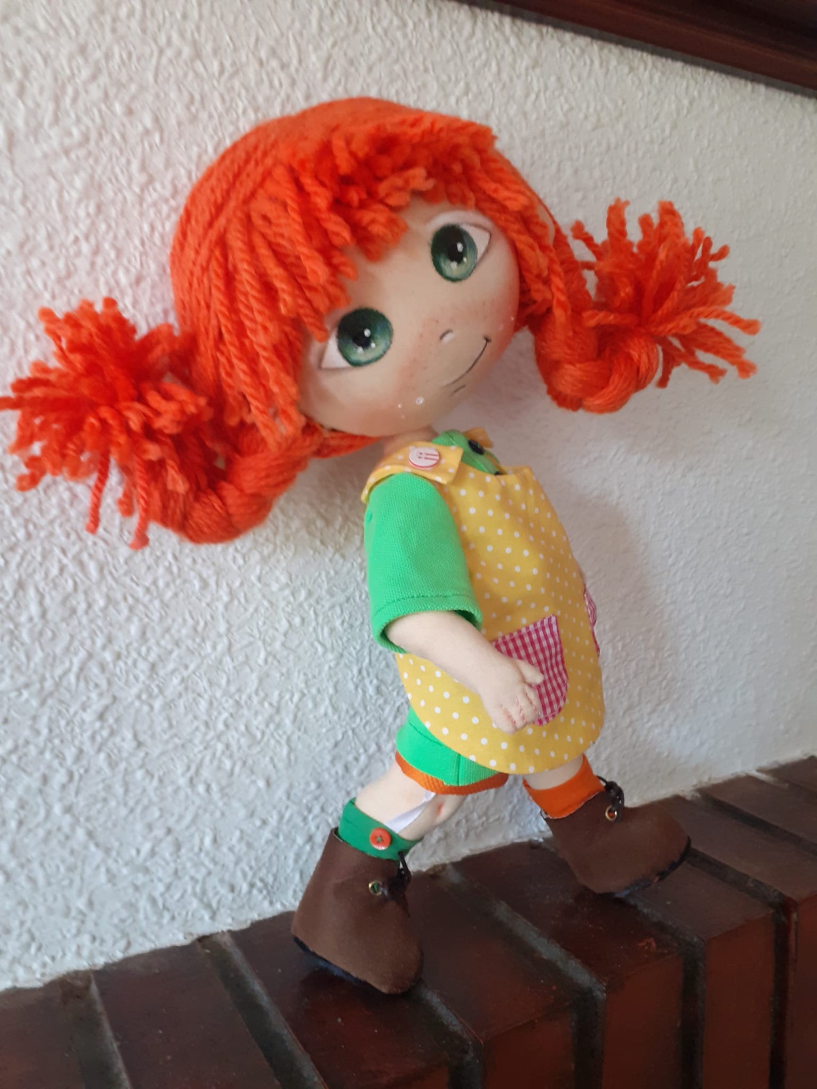 Pipi Longstocking Handmade Doll - Etsy