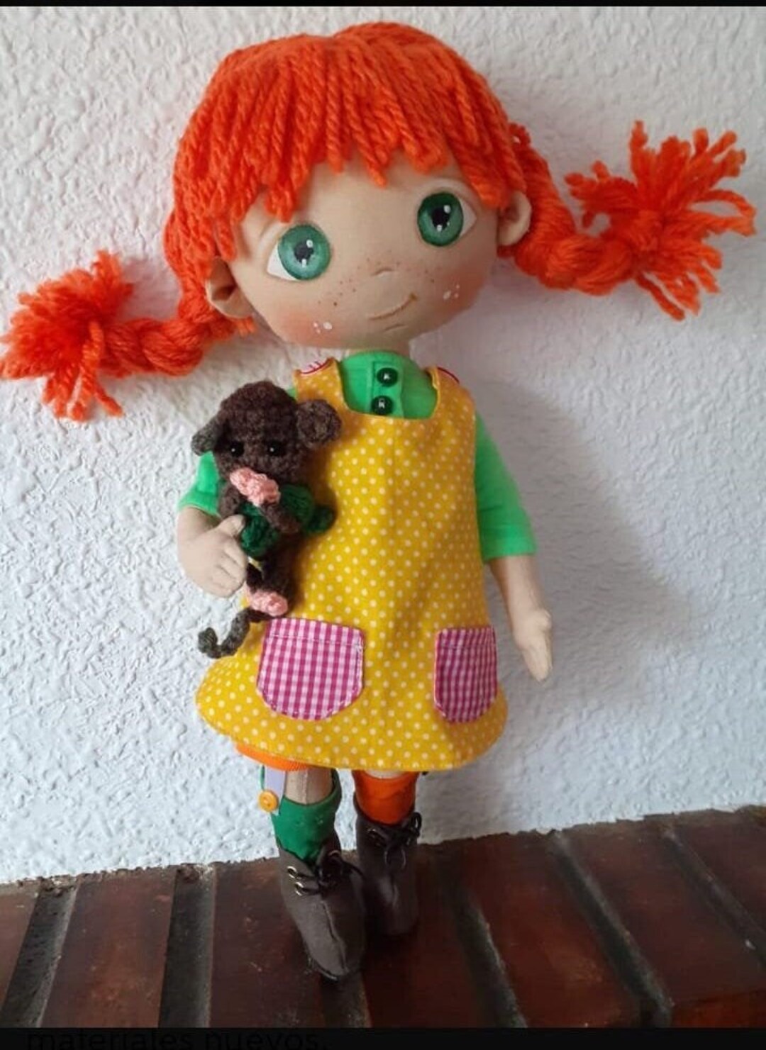 Pipi Longstocking Handmade Doll - Etsy