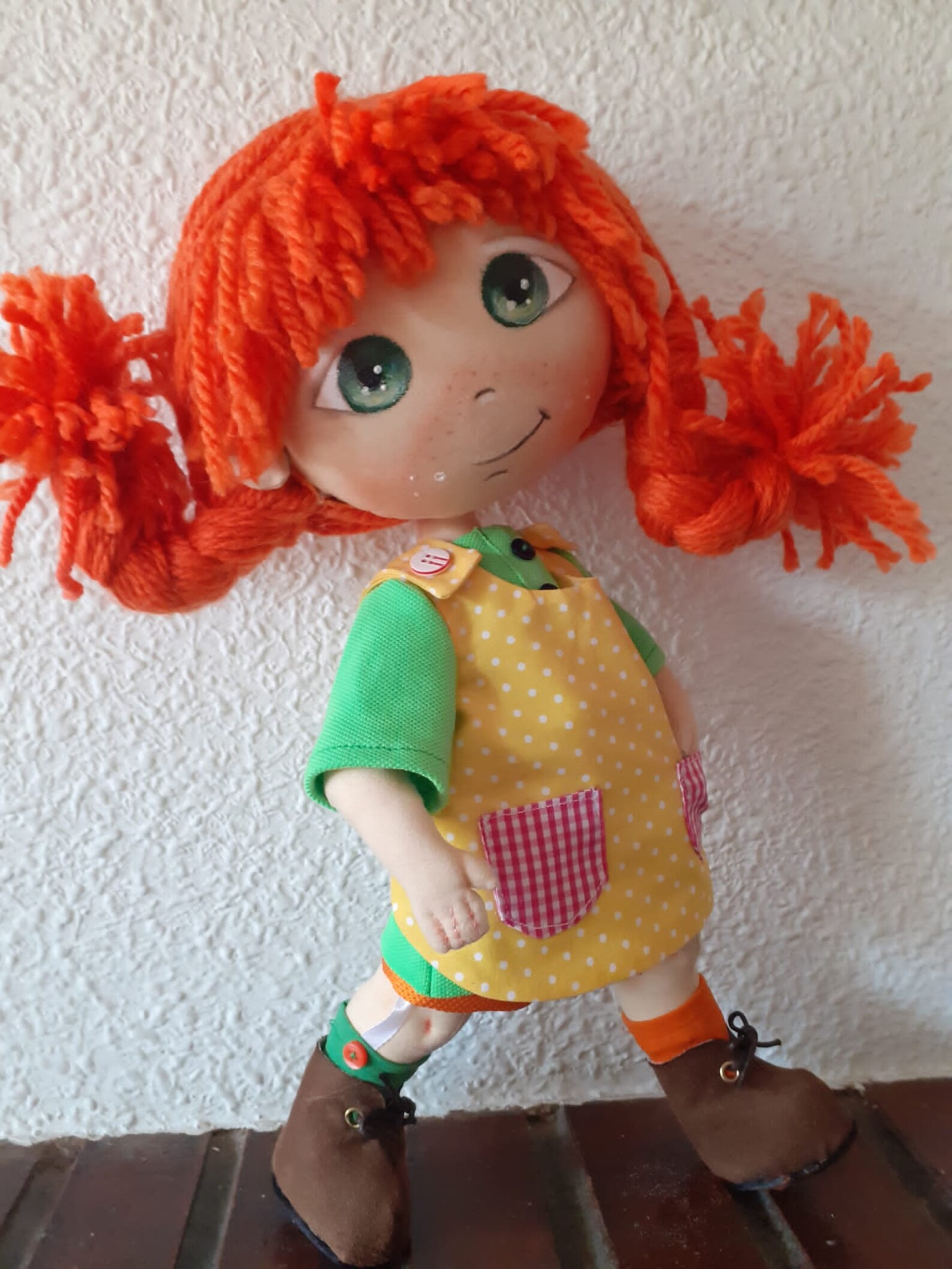 Pipi Longstocking Handmade Doll - Etsy