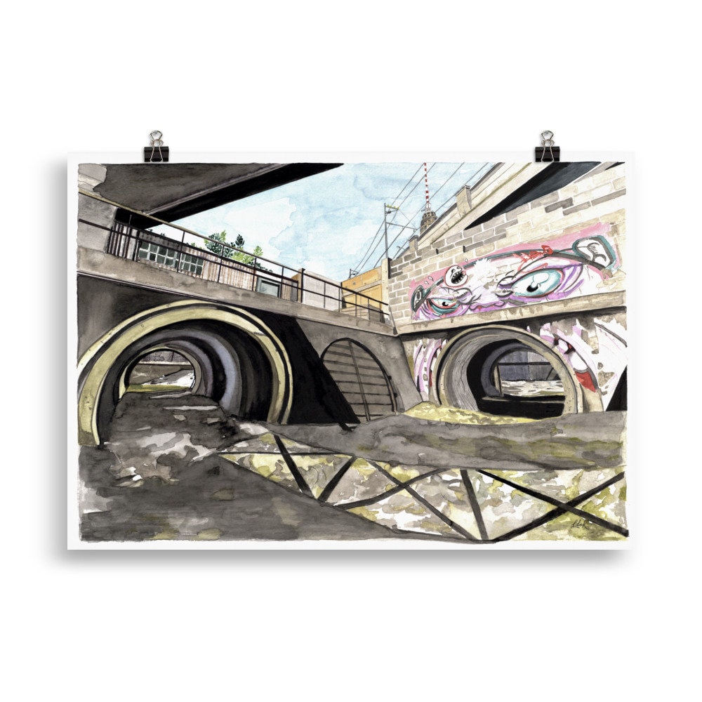 De_overpass (monster) Watercolor Painting - Print, Esport Art, Unique ...