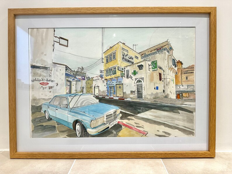 De_dust2 Long Car watercolor Painting Print, Esports Art, Handmade ...