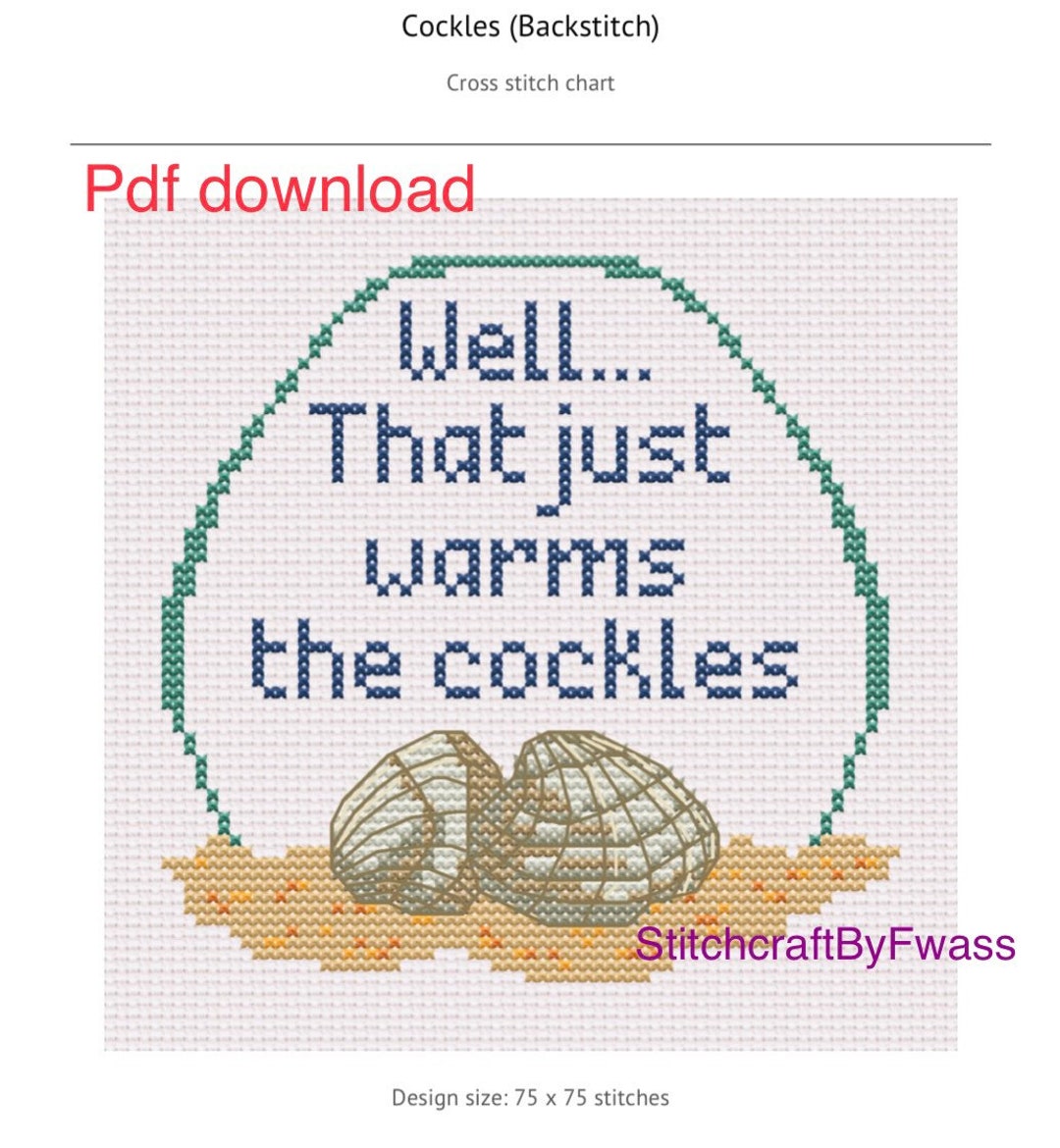 Cross Stitch Pattern, Quote, Play on Words, Old Sayings, Warms the ...
