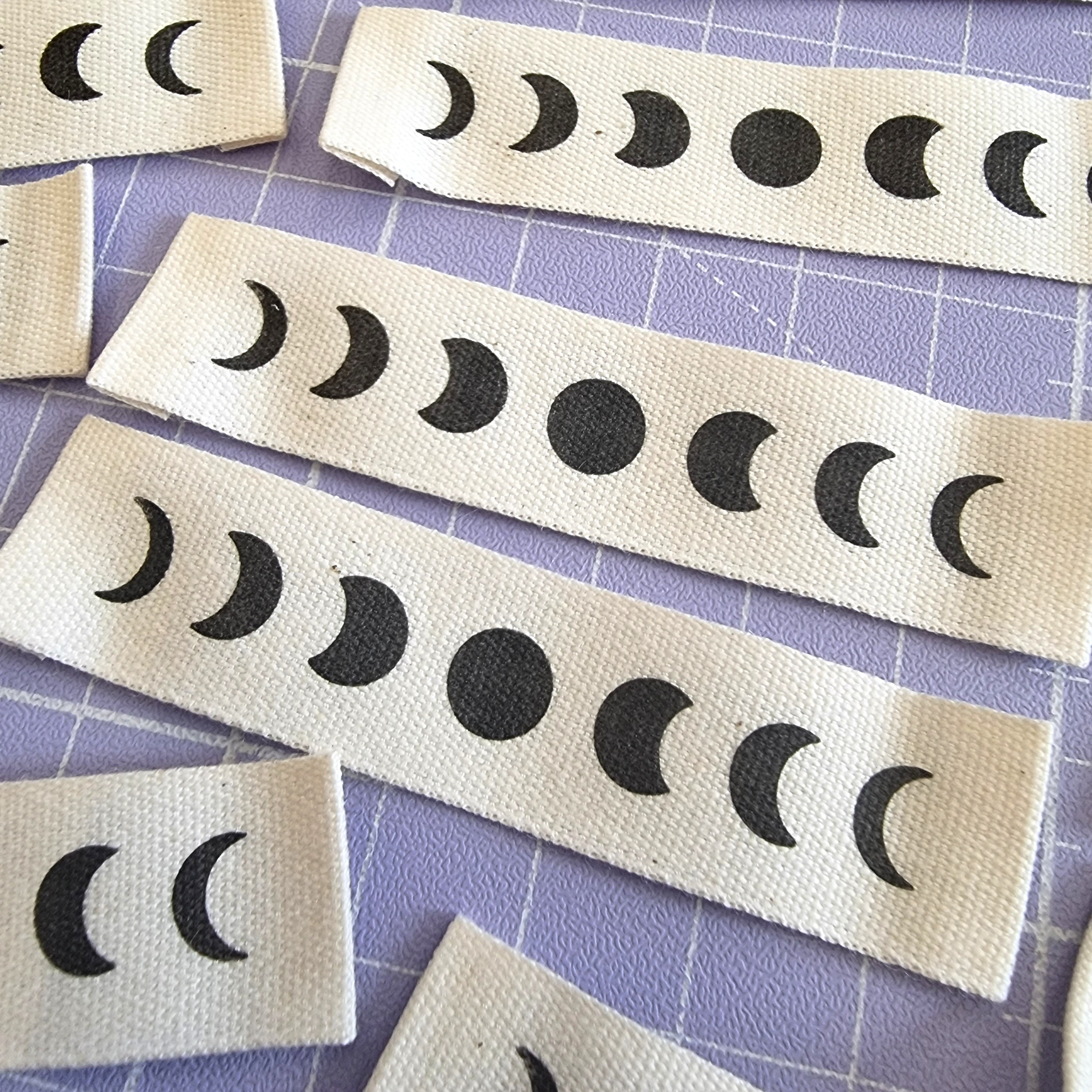Lunar Phases Labels for Makers Sew in Labels Labels for - Etsy
