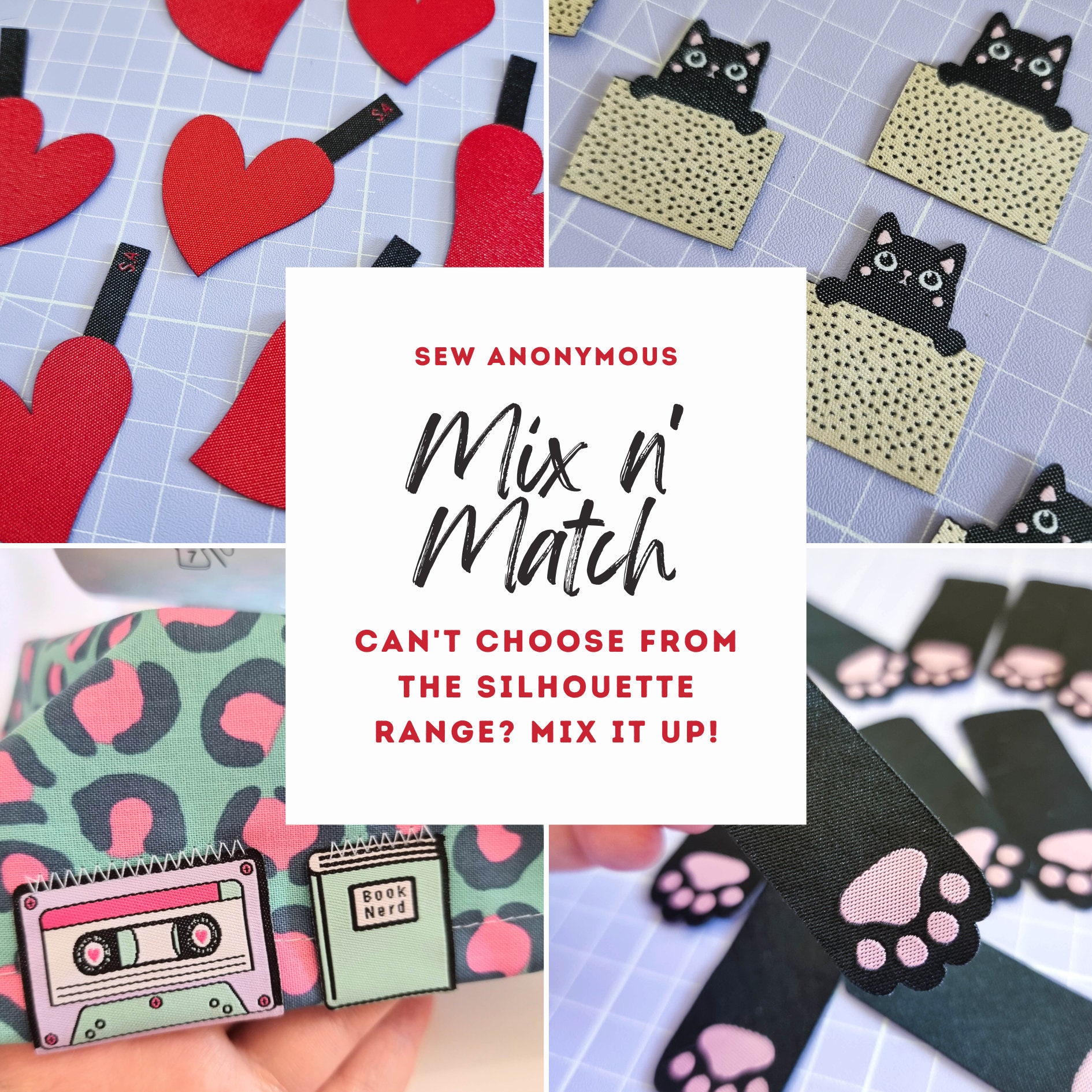Mix N' Match Pack Labels for Makers Sew in Labels - Etsy Australia