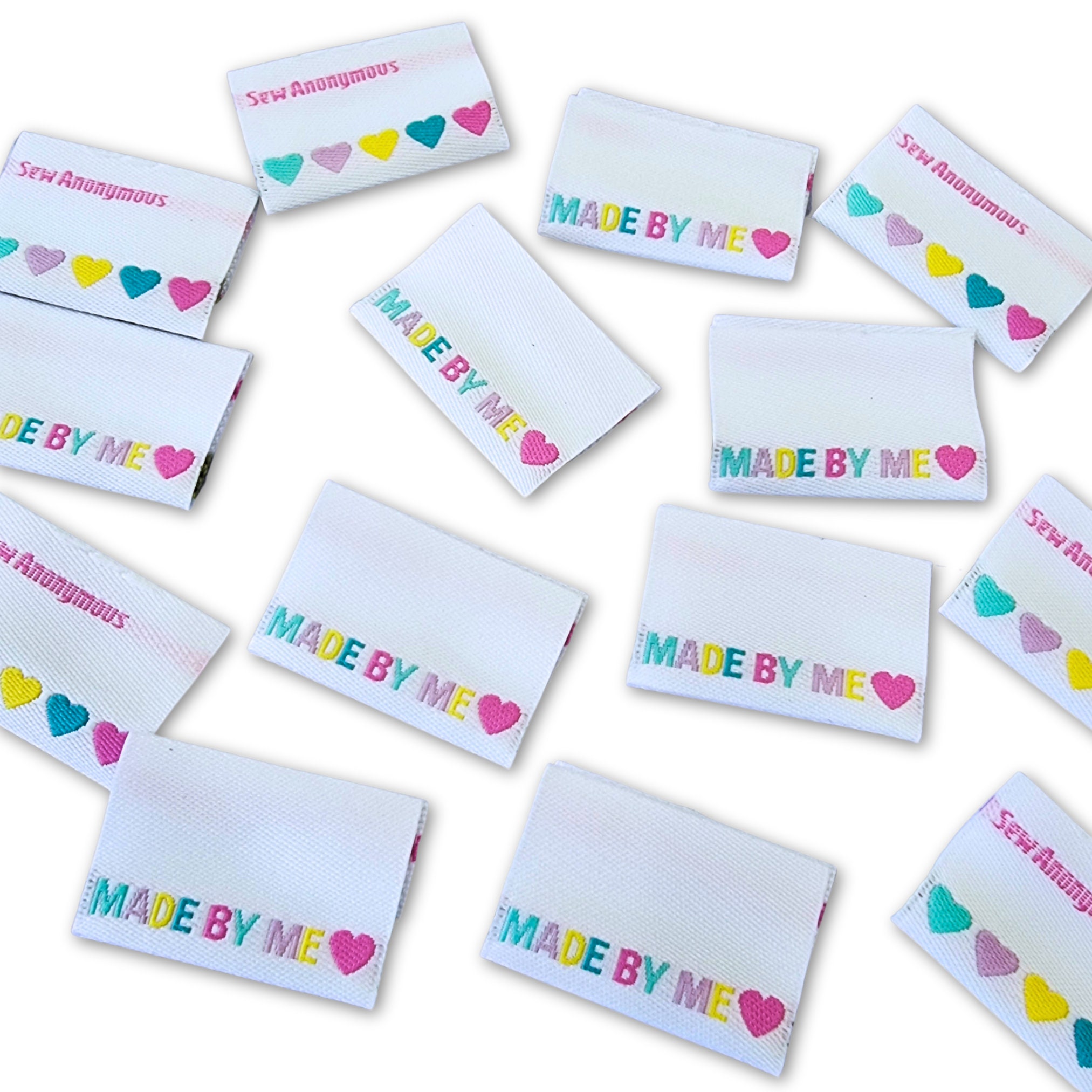 White Made by Me | Labels for Makers, Sew in Labels, Labels for ...