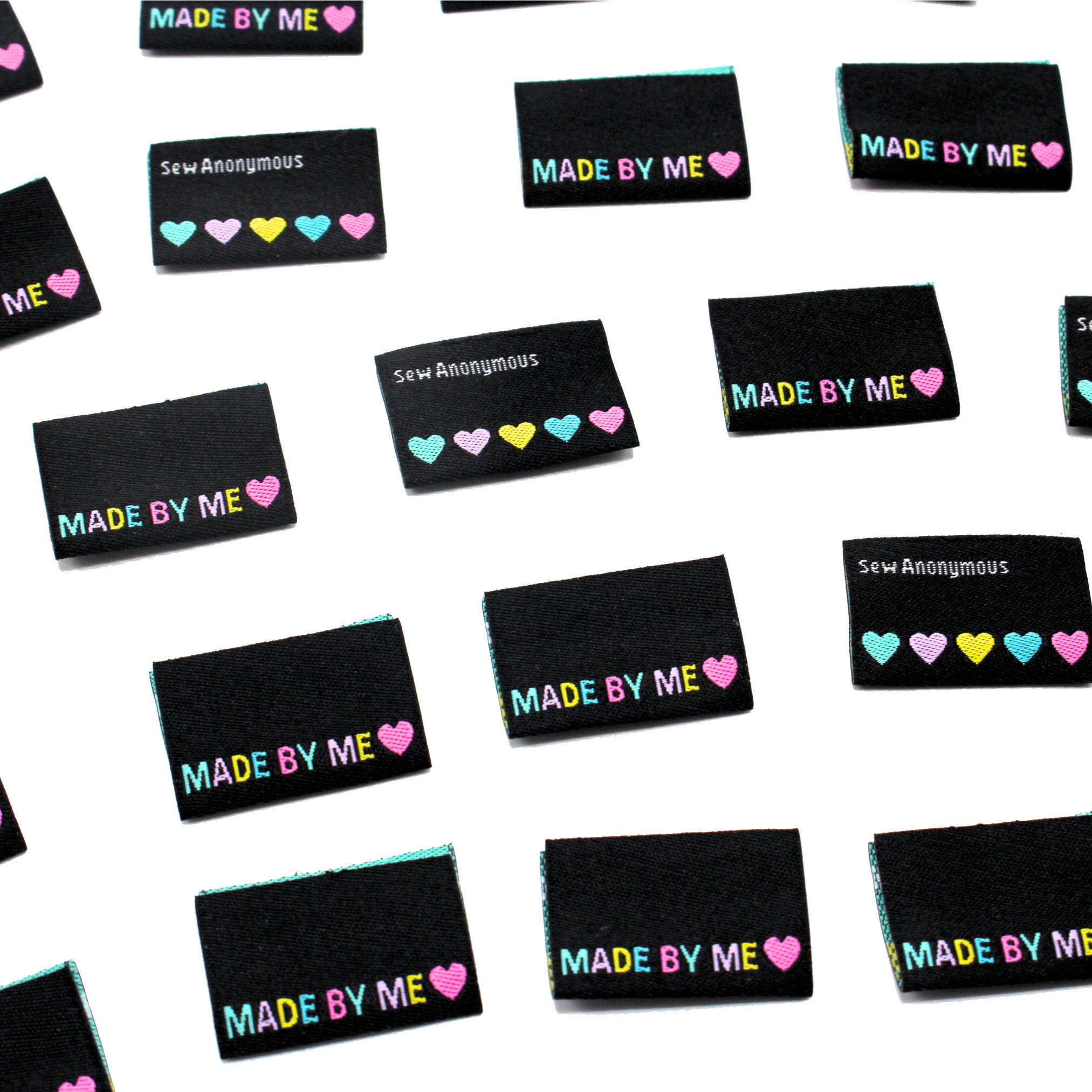 Black Made by Me | Labels for Makers, Sew in Labels, Labels for ...