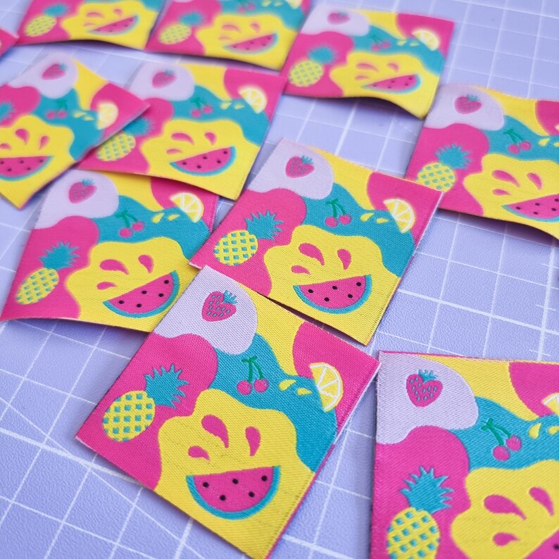 Fruit Punch Labels for Makers Sew in Labels Labels for - Etsy